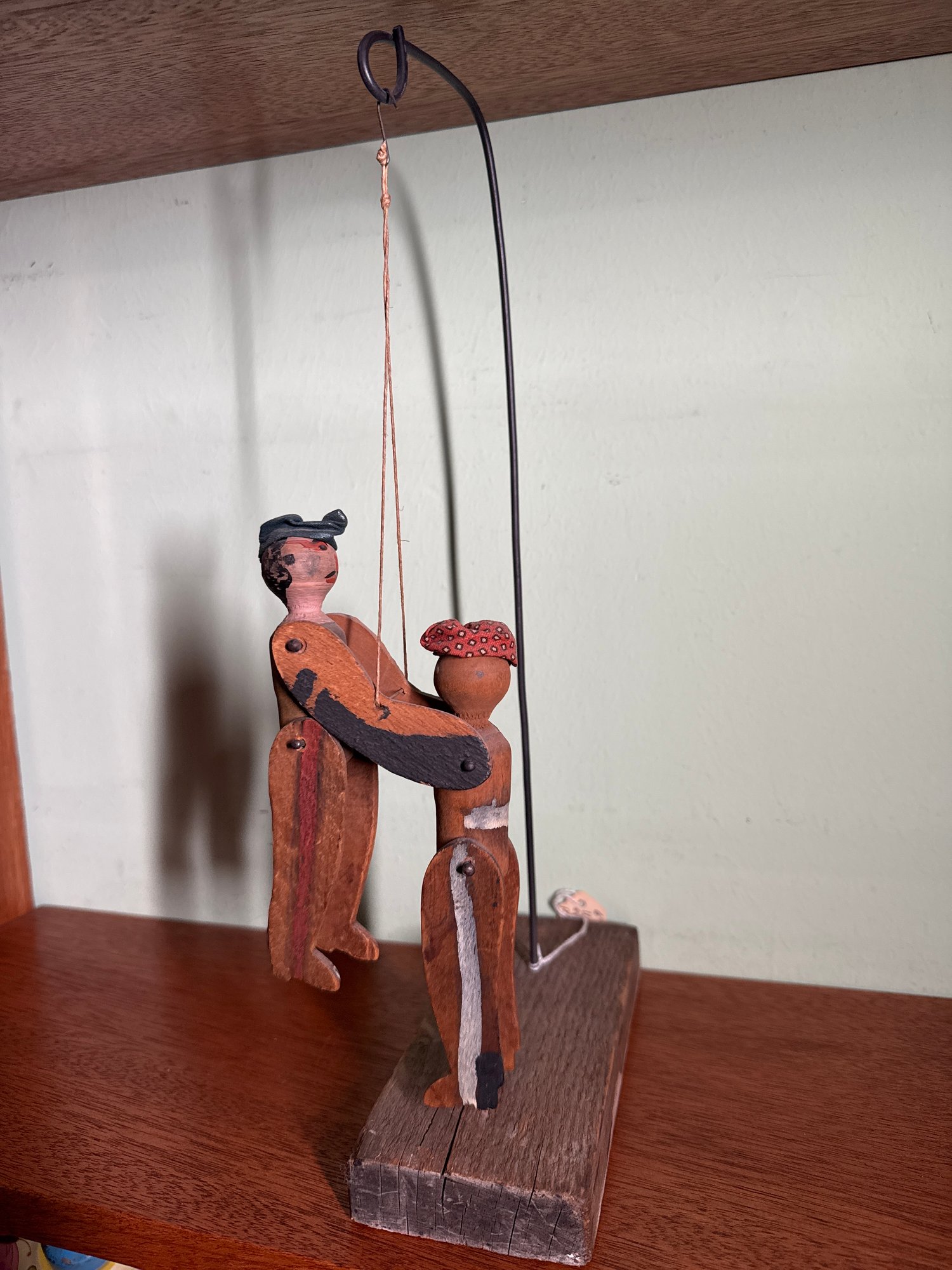 Antique Folk Art Automaton Of Union Soldier And Black Man Circa 1865 ...