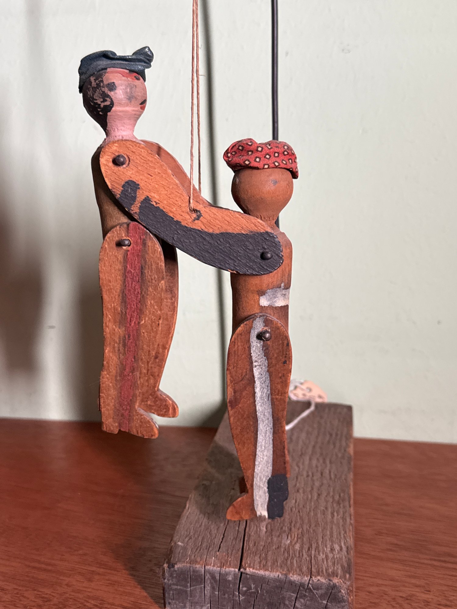 Antique Folk Art Automaton Of Union Soldier And Black Man Circa 1865 ...