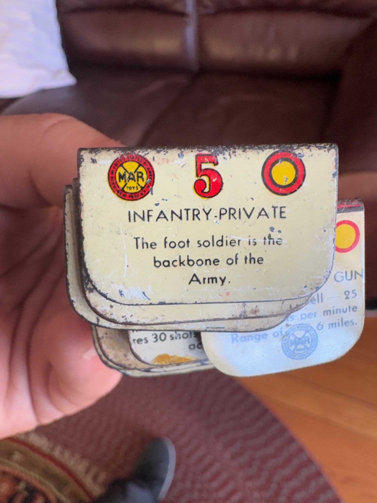 Marx Soldier Tin Toy Soldiers - 12 American Infantry "Doughboys ...