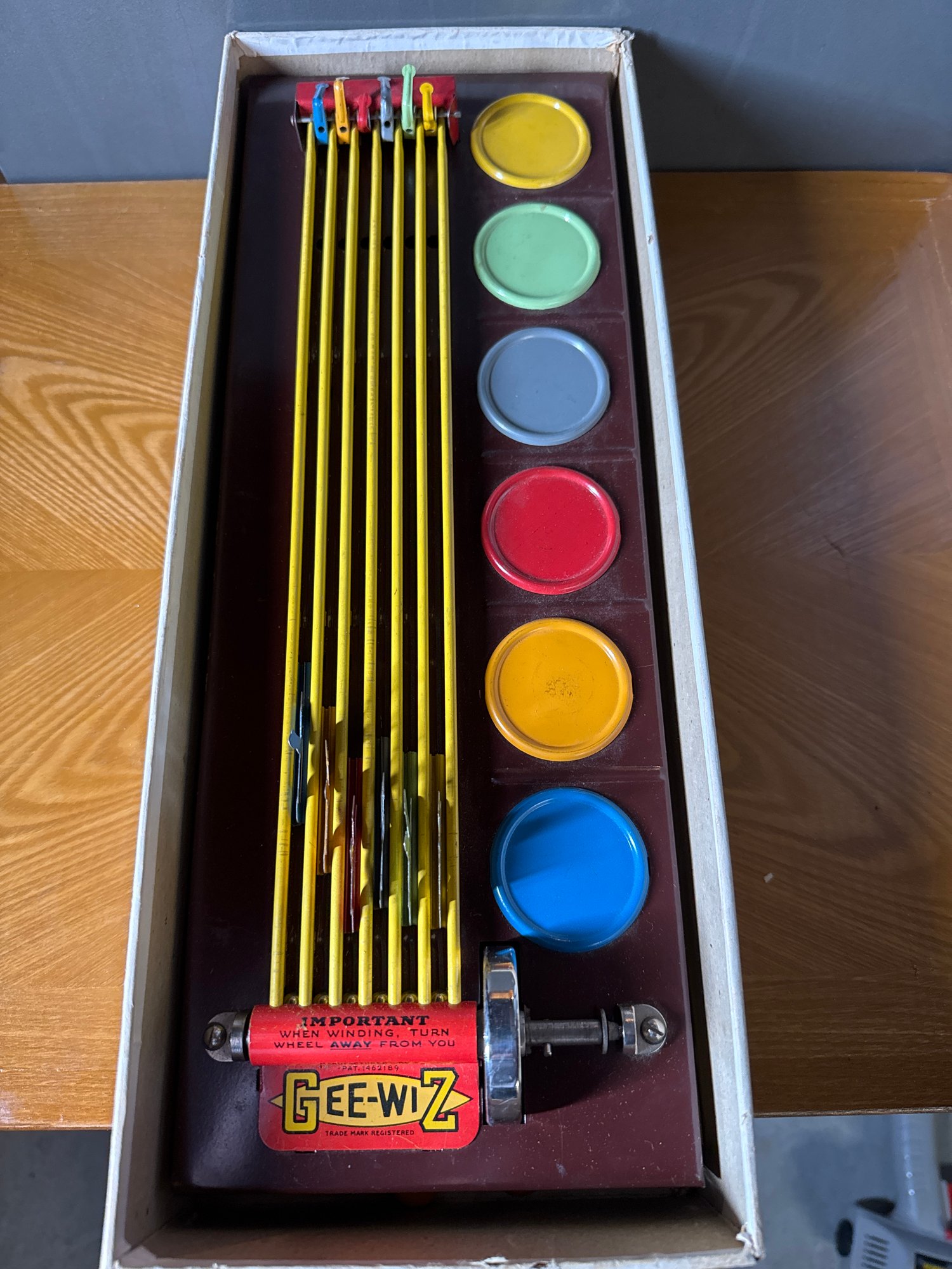 Vintage 1930's Wolverine Gee-Wiz No 40 Tin Toy Horse Racing Game In ...