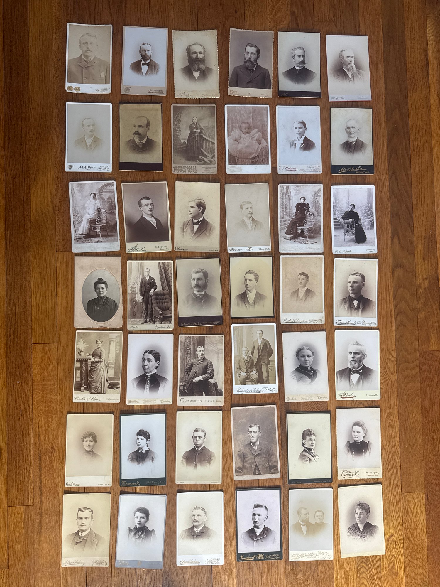 Collection Of 19th-Century Cabinet Card Photographs A Glimpse Into The ...