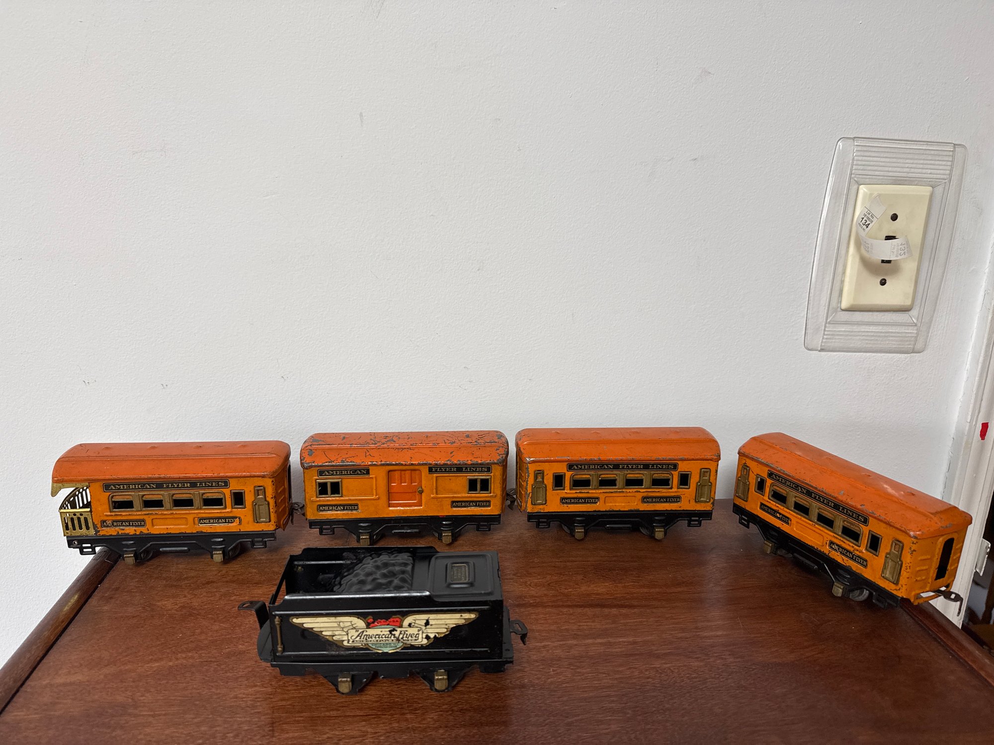 AMERICAN FLYER 3189 TENDER WING DECAL & American Flyer O Orange Model ...