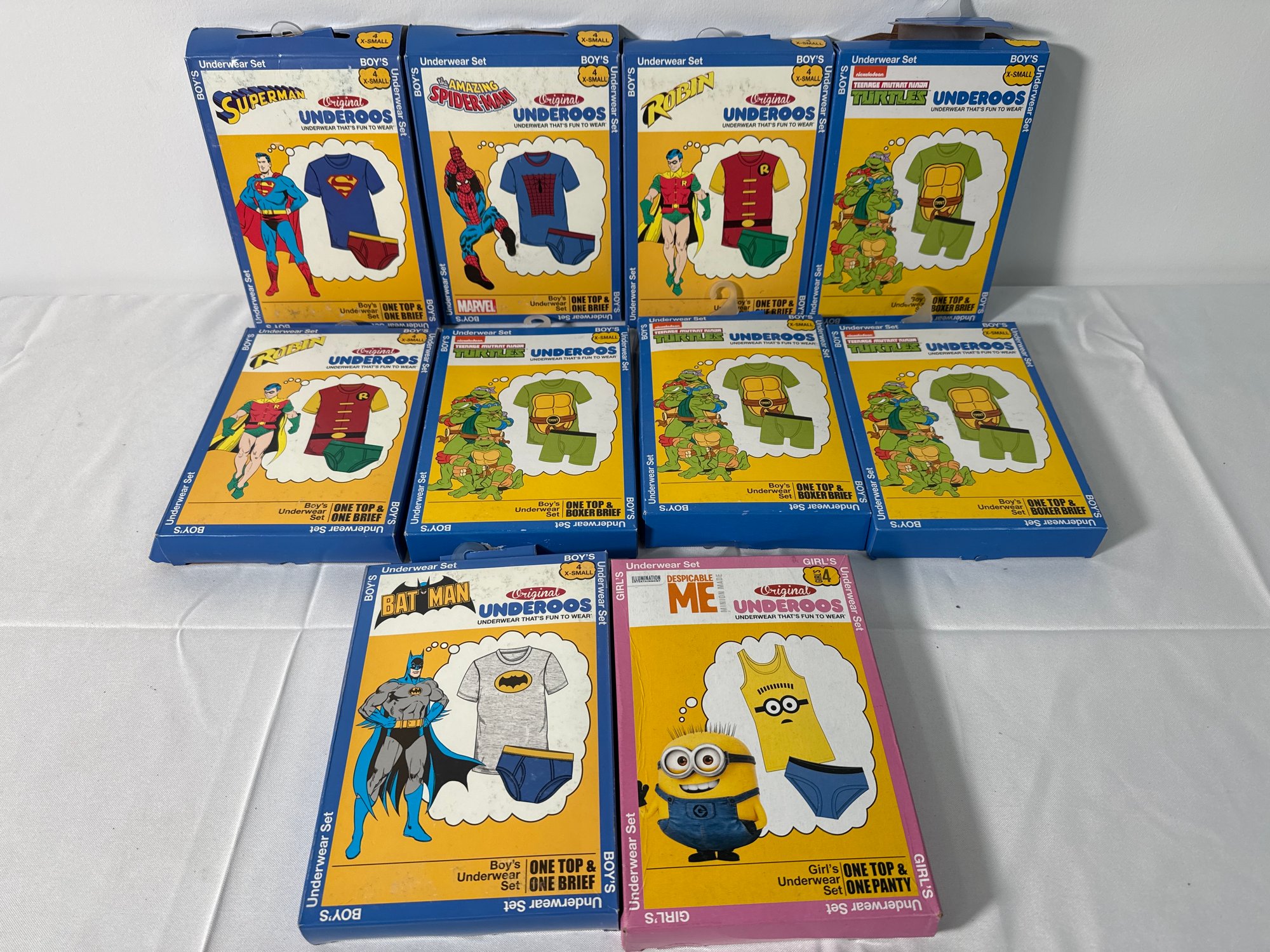 Underoos Collection Superman, Batman, TMNT & More (NIB) #15124 ...