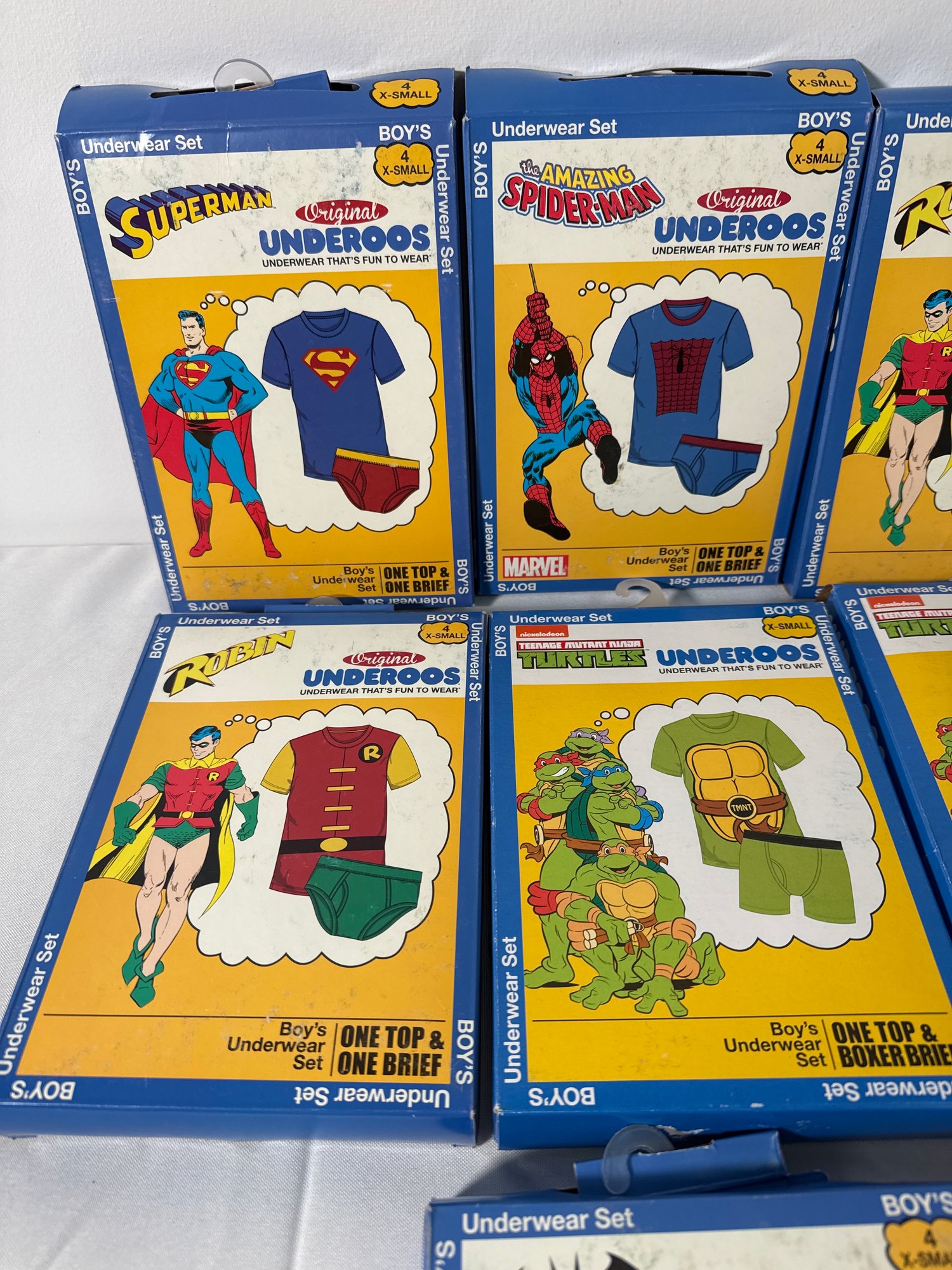 Underoos Collection Superman, Batman, TMNT & More (NIB) #15124 ...