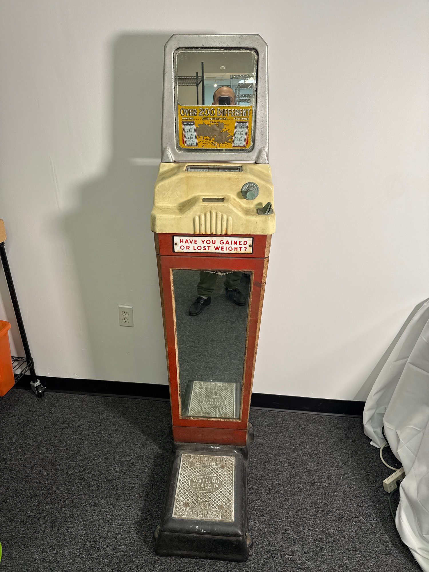 Vintage Peerless Scale Co. Coin-Operated Weight & Fortune Scale #15184 ...