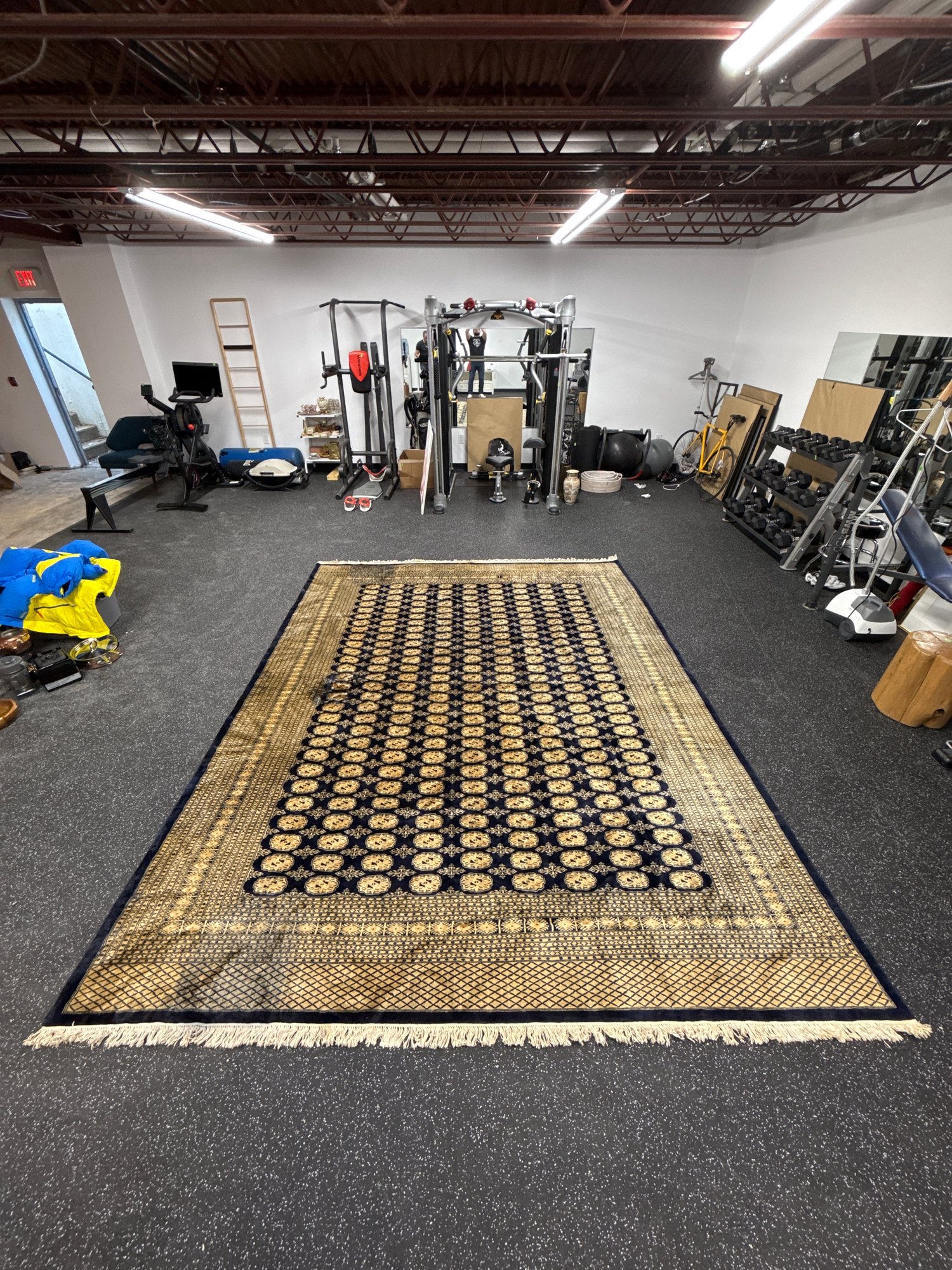Bokhara Hand-Knotted Wool Rug Black Tribal Oriental Carpet #16725 ...