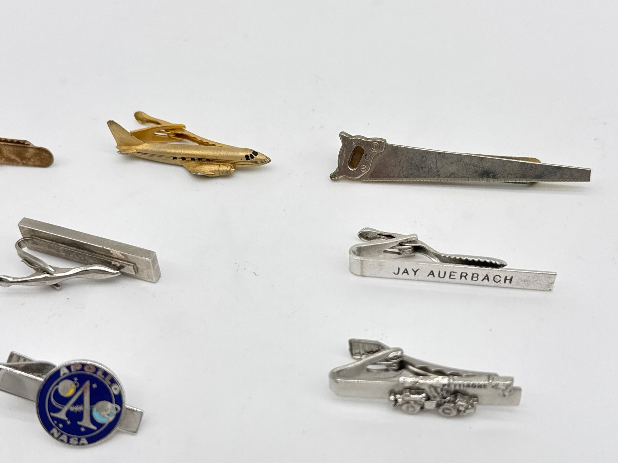 Vintage Tie Clips & Money Clips Aviation, Masonic, NASA, And Novelty ...