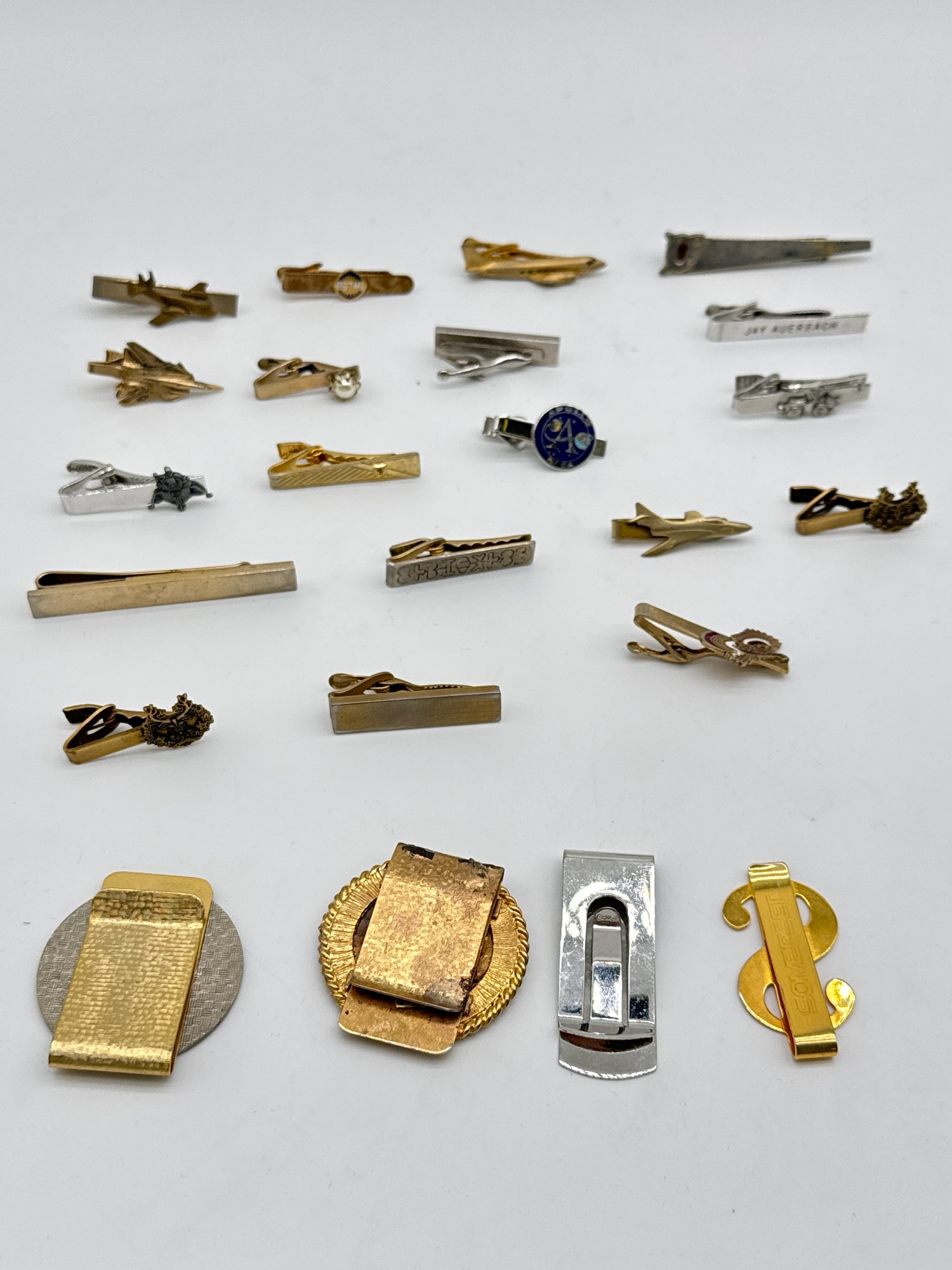 Vintage Tie Clips & Money Clips Aviation, Masonic, NASA, And Novelty ...