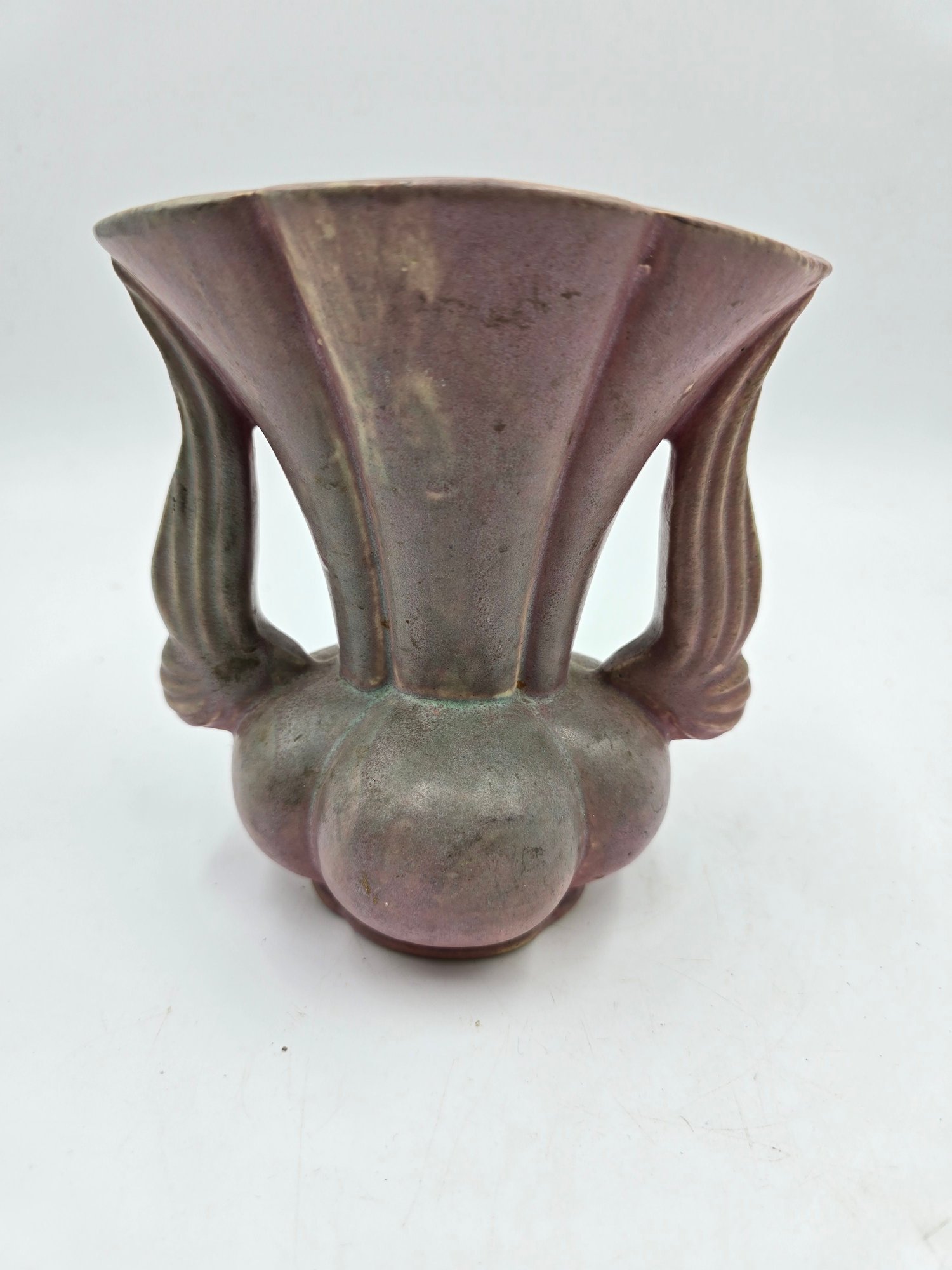 Item 199 Vintage 1930s Art Deco Niloak Ozark Dawn Wing Handled Vase - 5 ...