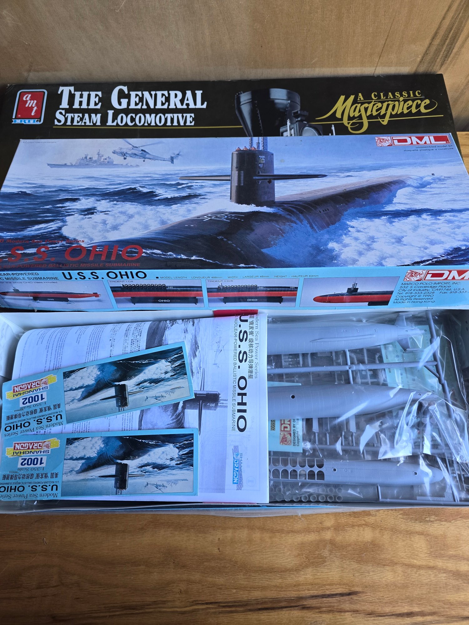 Collection Of Three Unsealed Model Kits: Trains And Naval Models- The ...
