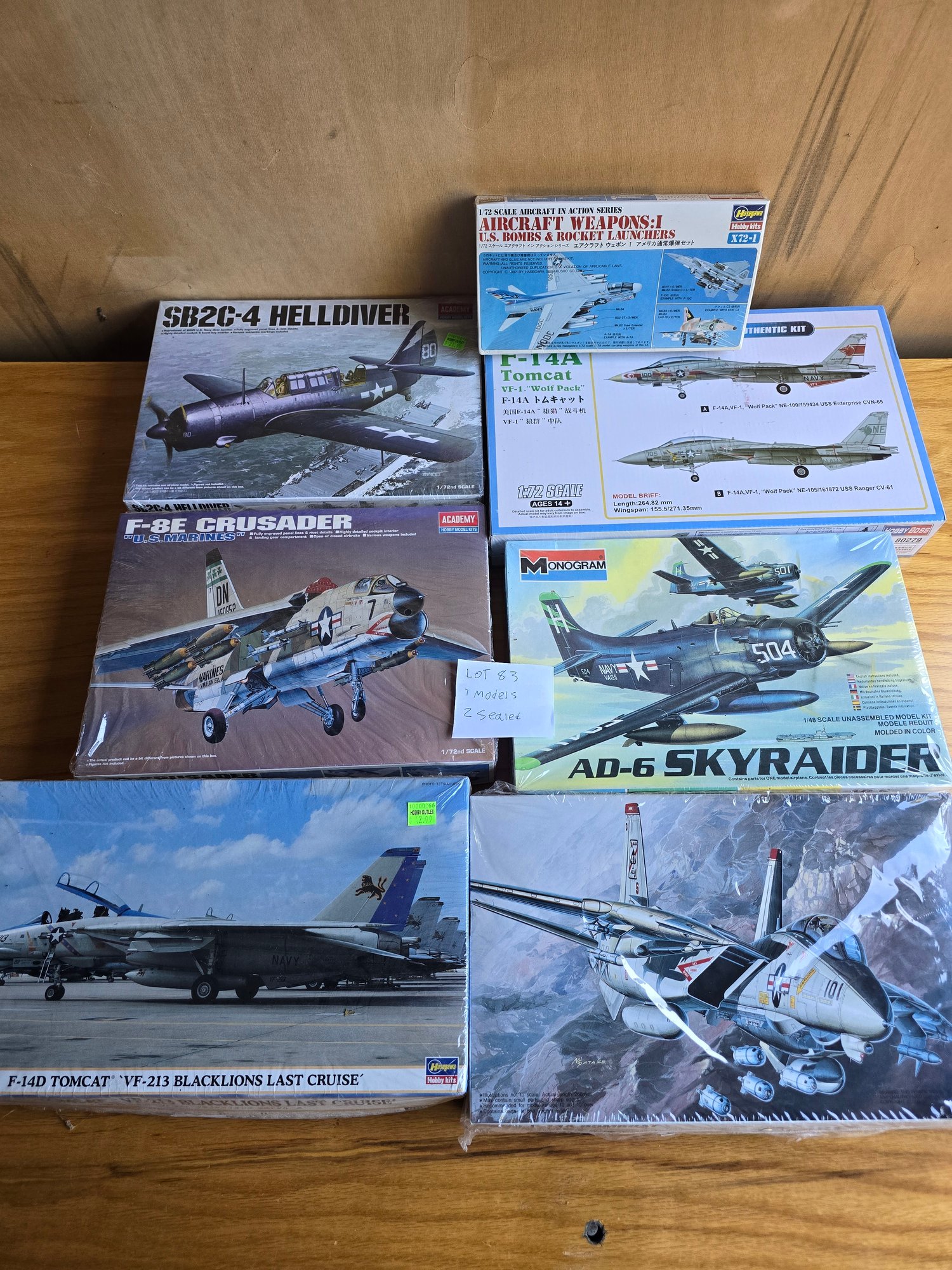 Collection Of Seven Aircraft Model Kits #7177 | Auctionninja.com