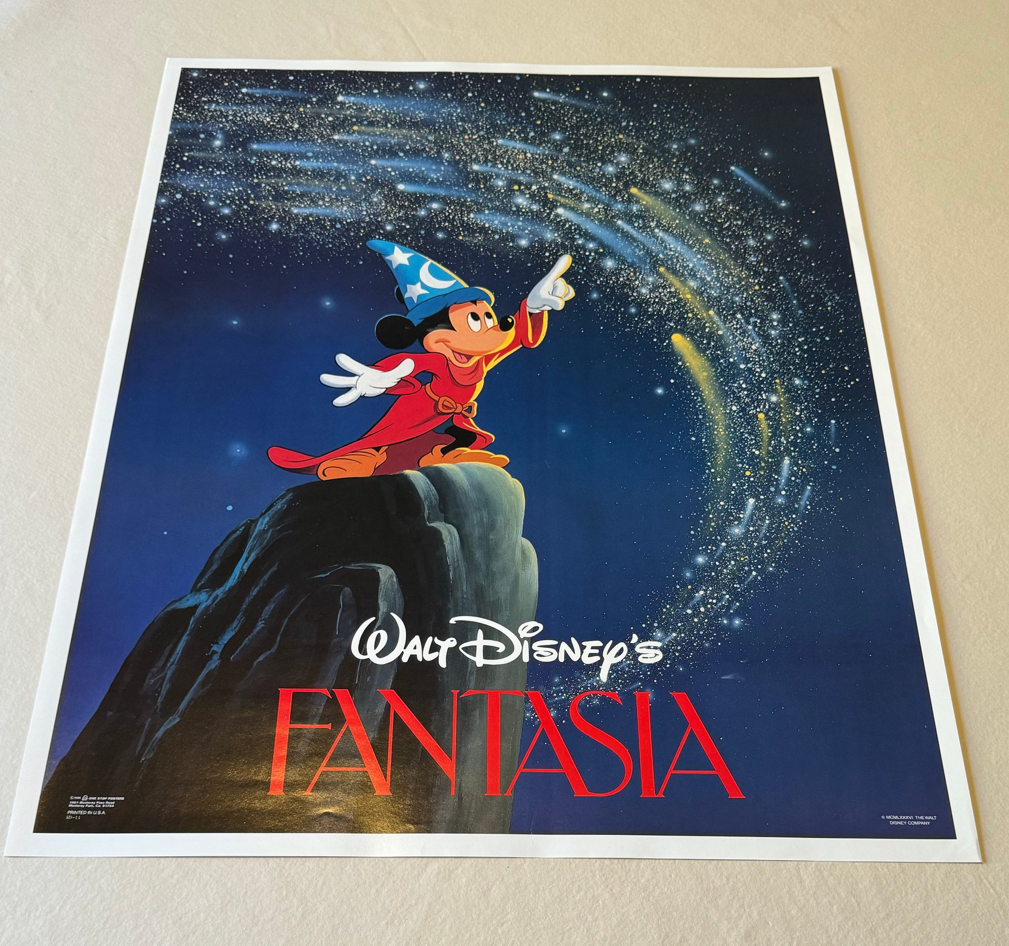 ITEM 18 The Walt Disney Company - 1986 Walt Disney Fantasia Poster - 22 ...