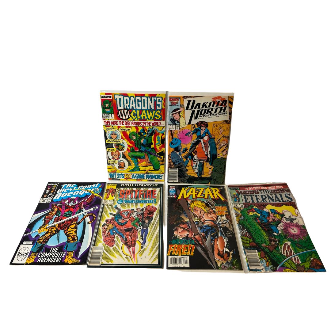 Marvel Comics - Kazar, Dragon's Claws, Dakota North, The West Coast ...