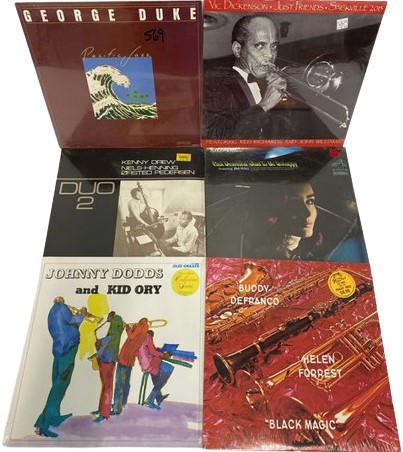 6 Unopened Vinyl Records From George Duke, Johnny Dodds, Vic Dickenson ...