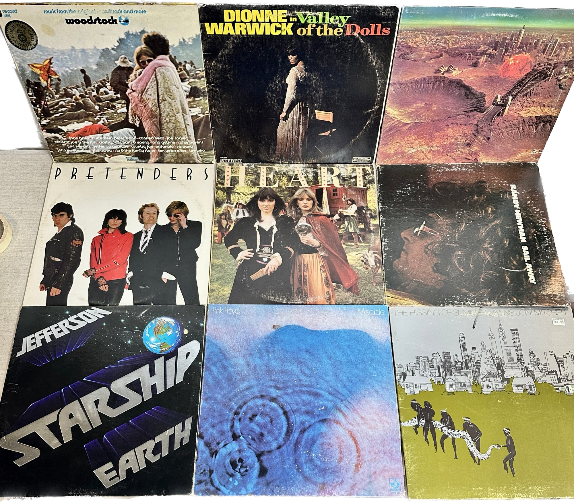 Vinyl Records - Pink Floyd Meddle, Heart Little Queen, Dionne Warwick ...