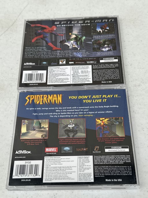 Activision, Spider-Man (2000) And Spider-Man 2 (2004) Video Game Disk ...