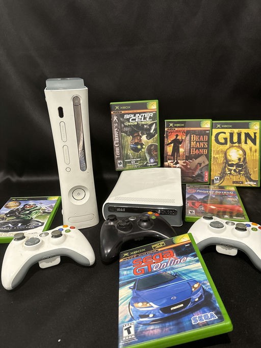 Xbox Gaming Lot: 10-Piece Assortment, Black And White Consoles, Classic ...
