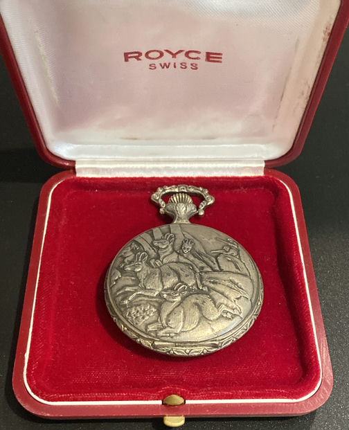Royce Swiss Pocket Watch With It's Box #67491 | Auctionninja.com