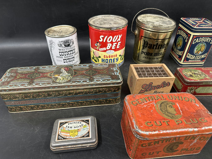 Collection Of Vintage Tin Containers #68732 | Auctionninja.com