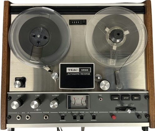 Teac A-1250 Reel-to-Reel Tape Deck L17xW6.5xH15 #54102 | Auctionninja.com