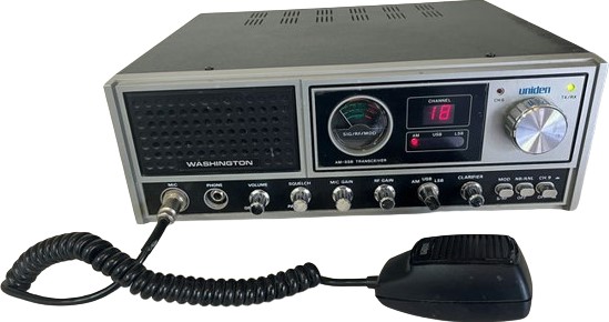 Vintage Uniden 40CH AM/SSB CB Base Station, Model: Washington. Turns On ...