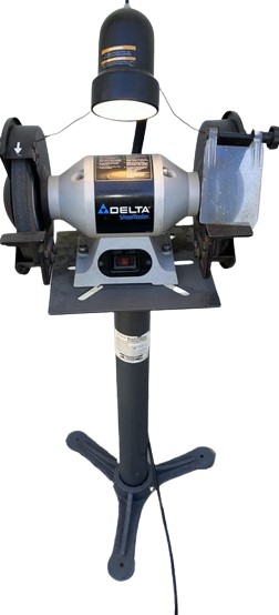 Delta ShopMaster 8in Bench Grinder With Pedestal Stand Model GR350 ...