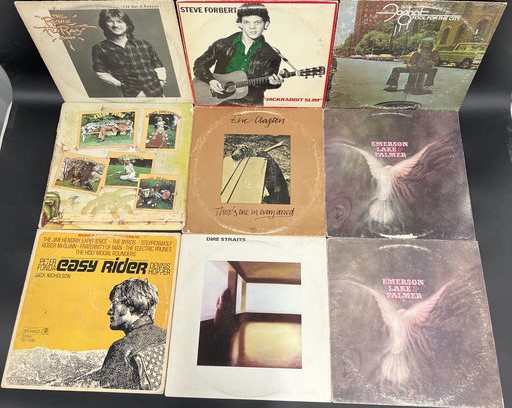 (9) Vinyl Collection, Steve Forbert, Emerson, Lake & Palmer, Dire ...