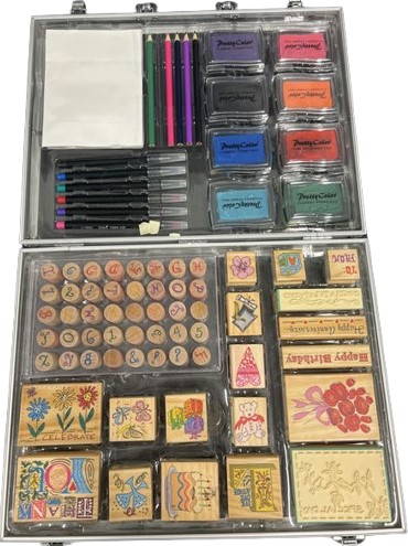 Box Of Stamp Kit And Accessories #63506 | Auctionninja.com