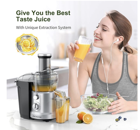 (NEW) Acezoe Juicer Machines, Centrifugal Juicer Exactor For Fruits And ...