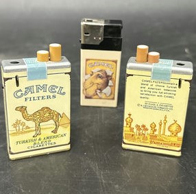 (3) Vintage Camel Cigarette Lighters Collectible #65924 | Auctionninja.com