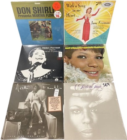 6 Unopened Vinyl Records From Helen Forrest, Carolyn Franklin And More ...