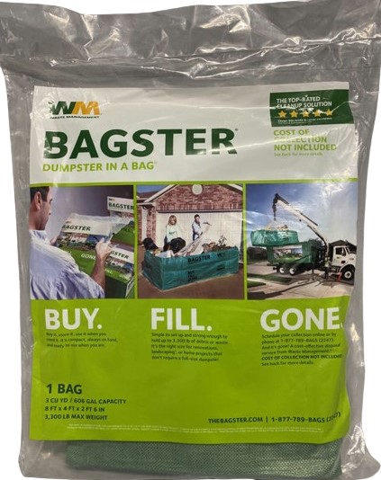 Bagster Dumpster In A Bag From Waste Management (New In Package ...