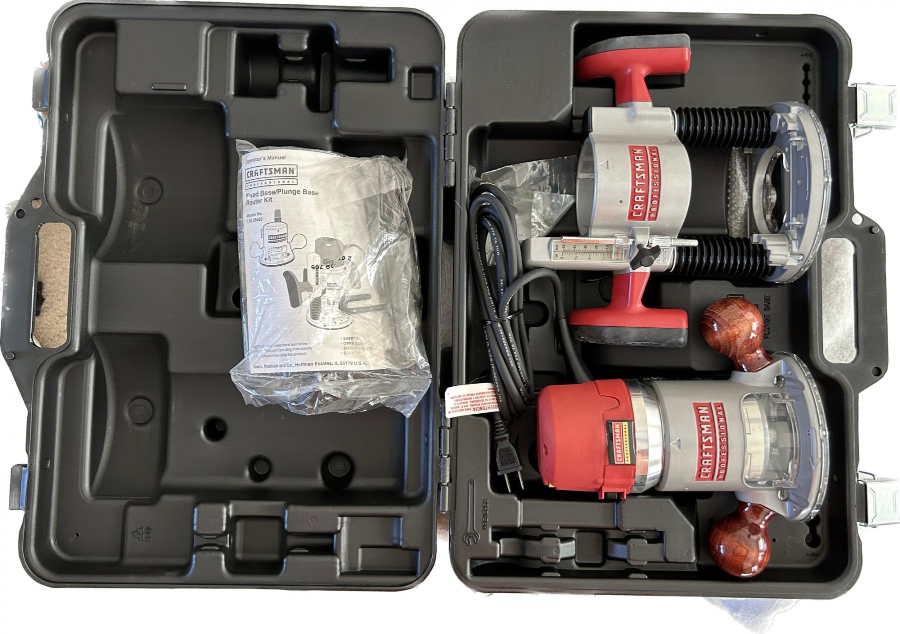 Craftsman Professional Fixed Base/plunge Base Router Kit-NEW #39726 ...