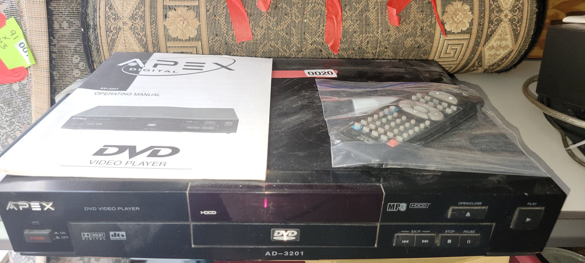 020 - APEX DVD PLAYER #20826 | Auctionninja.com