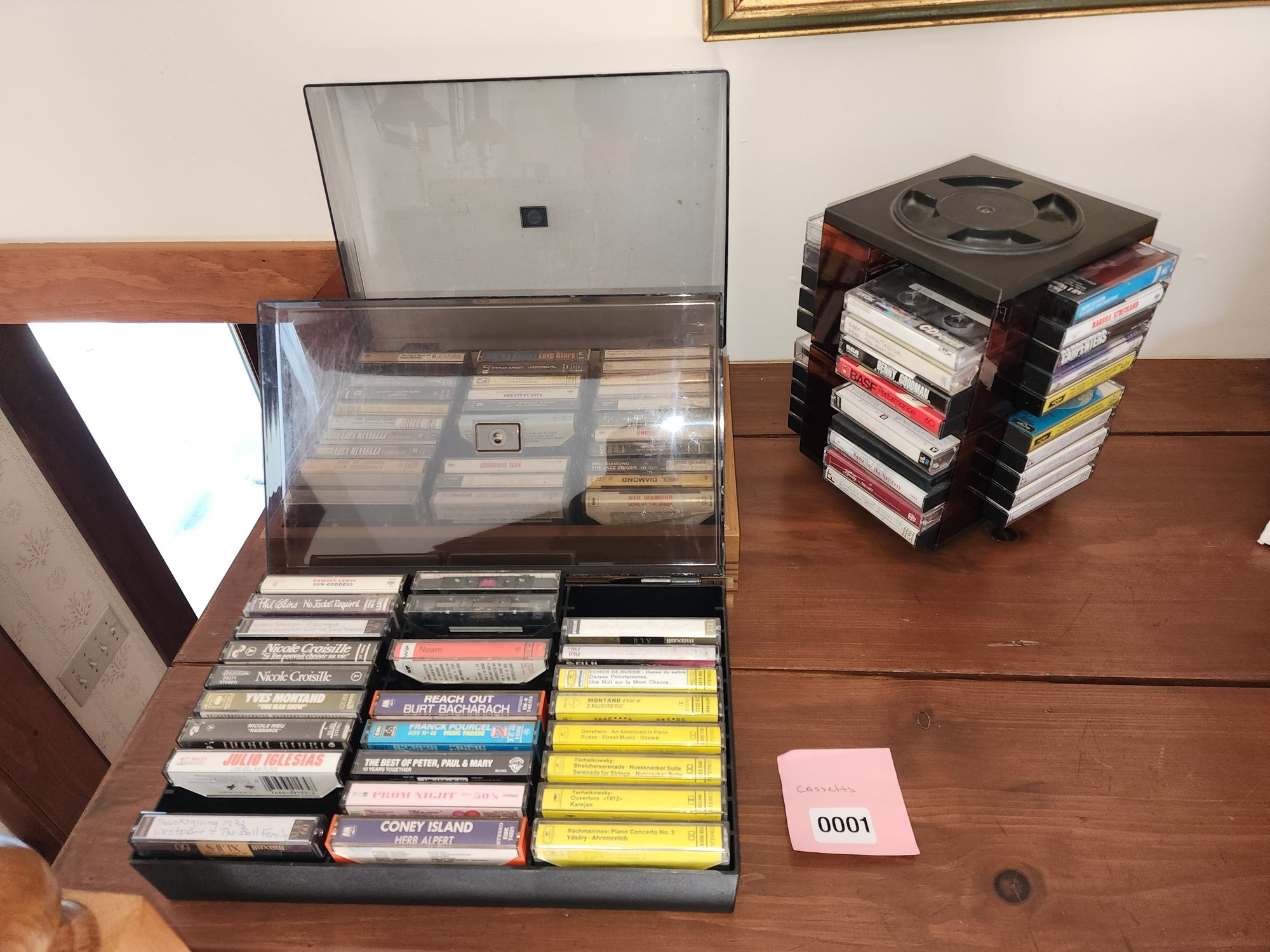 001 - Cassette Tape Collection With Storage Cases #30874 | Auctionninja.com