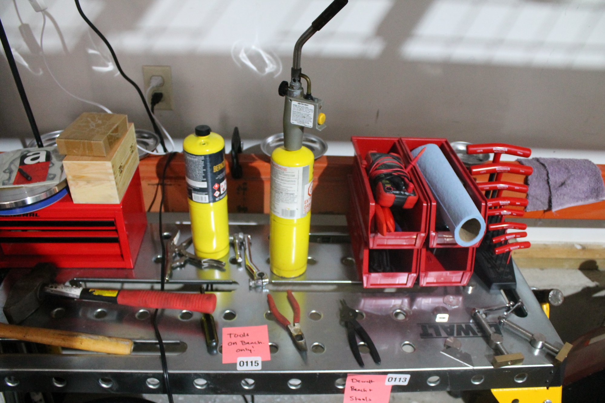 115 ~ Tool Lot ~ Contents On Bench ( Bench Not Included) #25326 ...