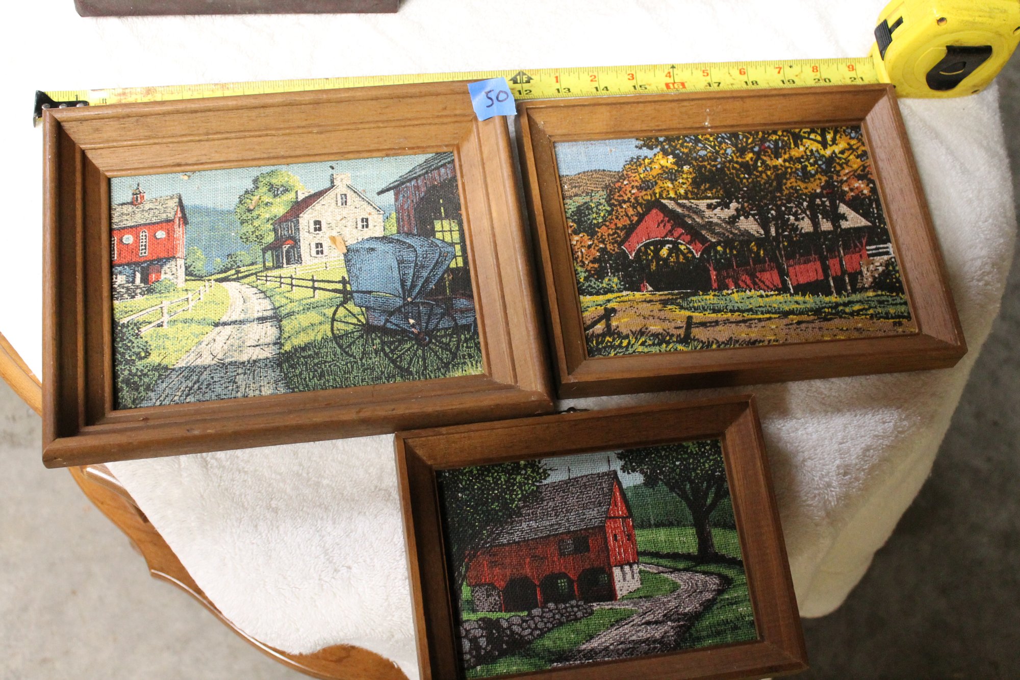 50 SET 3 SMALL OIL ON BOARD #20069 | Auctionninja.com