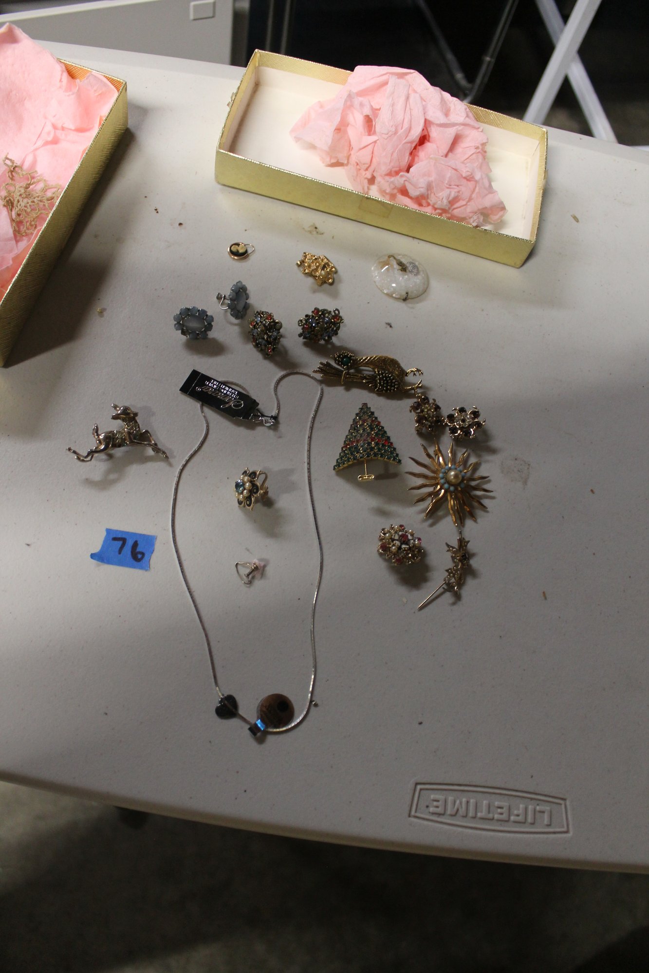 76 ~ NEW STERLING NECKLACE WITH OTHER COSTUME JEWELRY #25649 ...