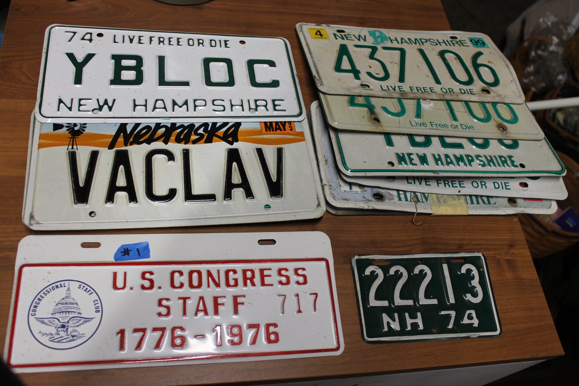 LOT 1 ~ RARE 1976 CONGRESSIONAL LICENSE PLATE WITH OTHERS #20984 ...