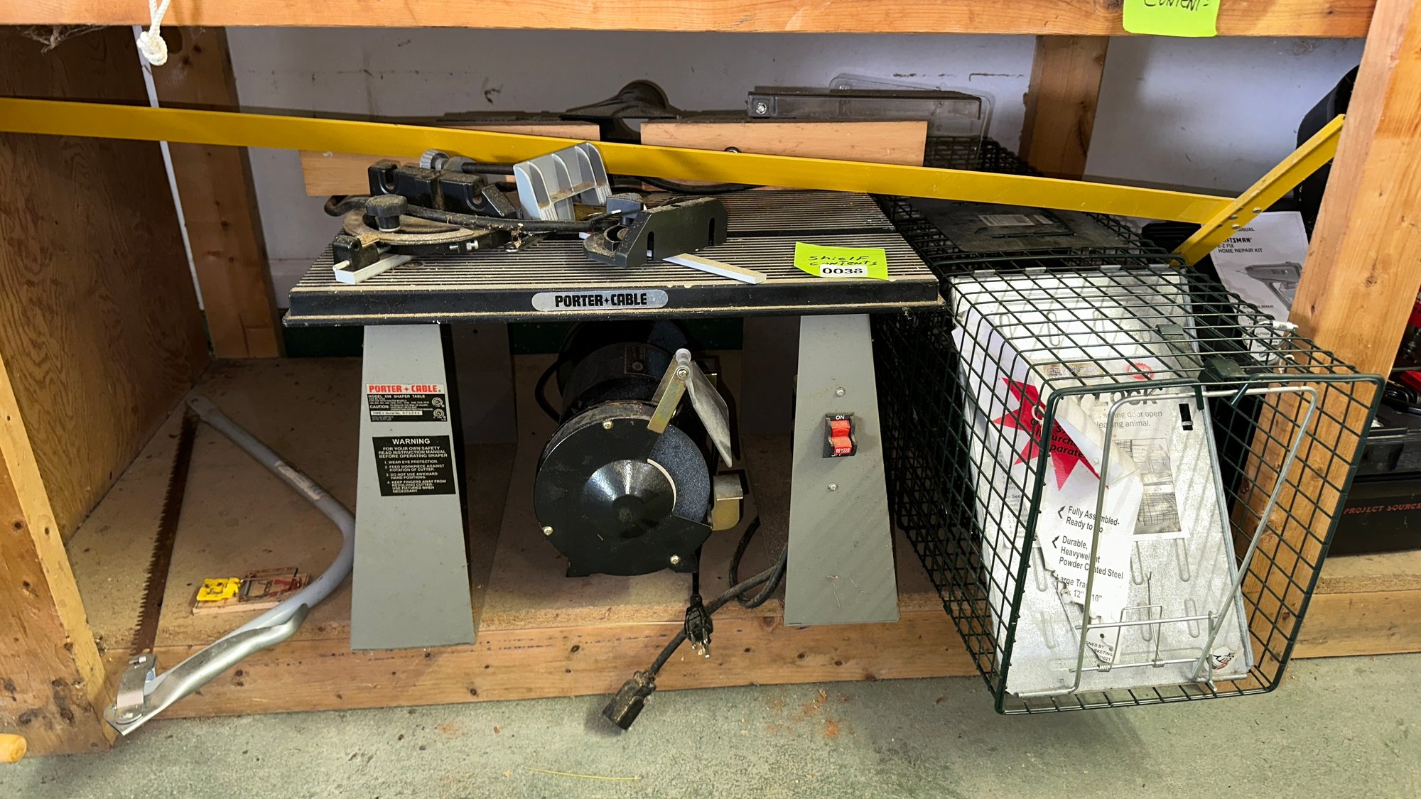 036 - TABLE SAW -ANIMAL TRAP AND MORE #21673 | Auctionninja.com