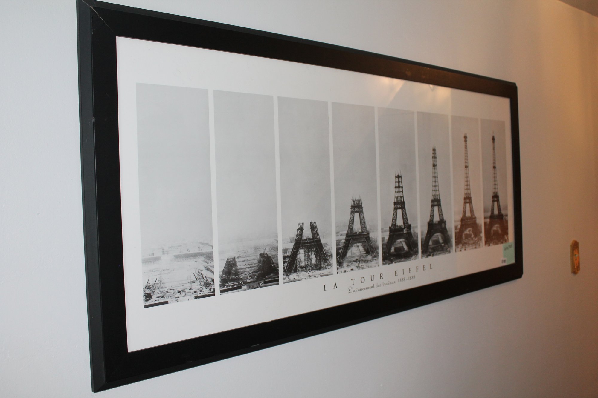 180 ~ LARGE BUILDING OF EIFLE TOWER FRAMED PRINT #21208 | Auctionninja.com