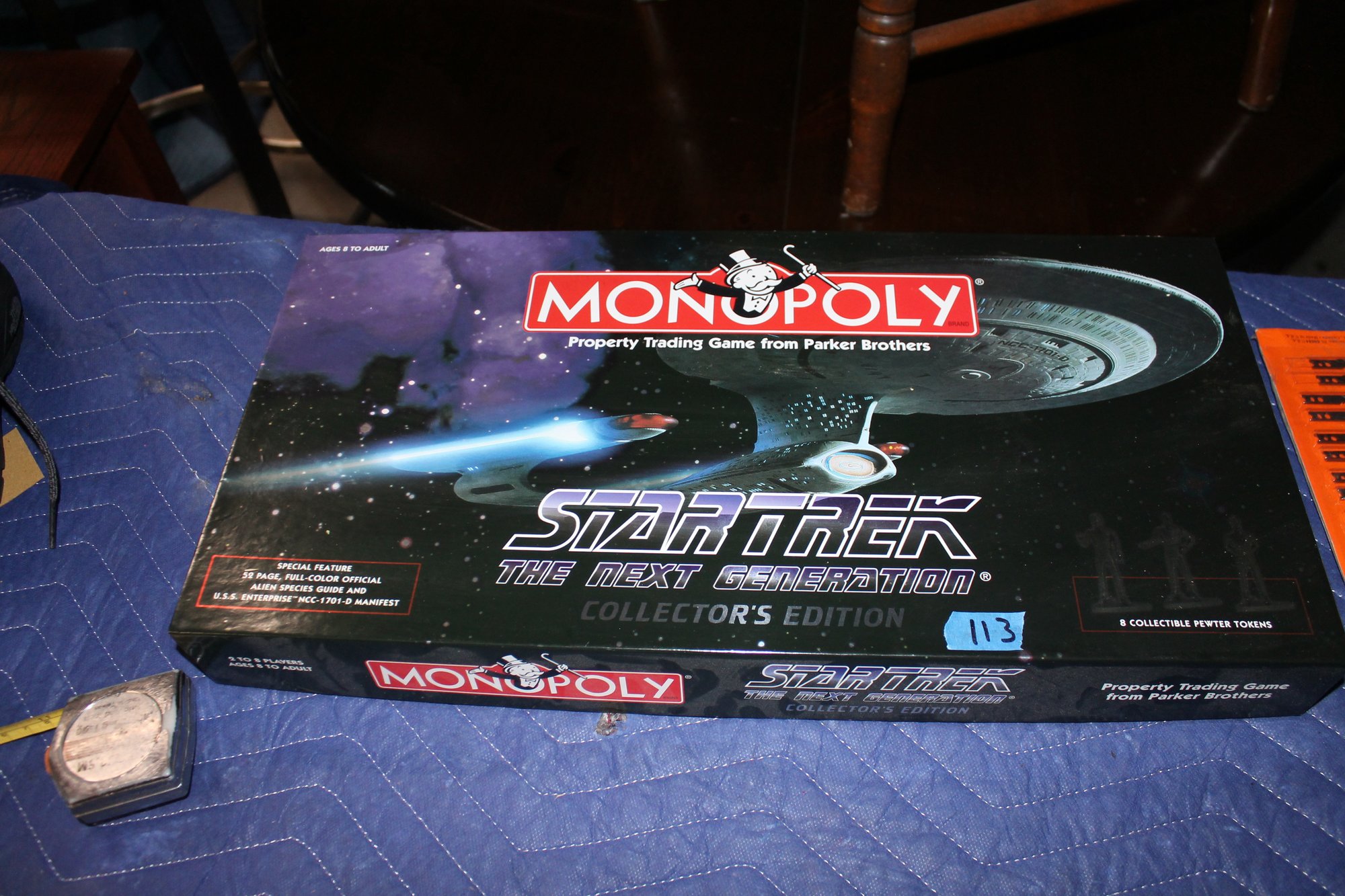 113 ~ MONOPOLY COLLECTORS STAR TREK NEW GENERATION #21737 ...