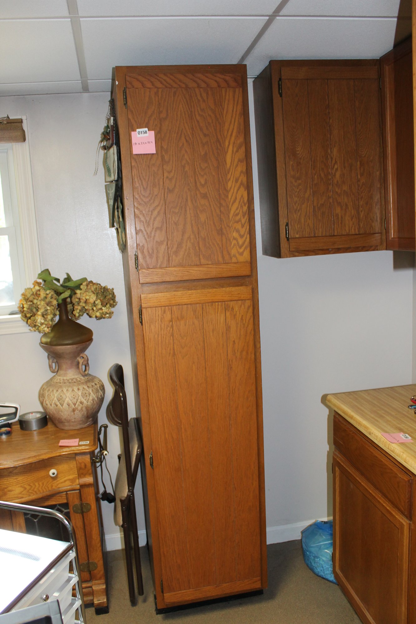 158 ~ TALL NARROW CABINET #22252 | Auctionninja.com