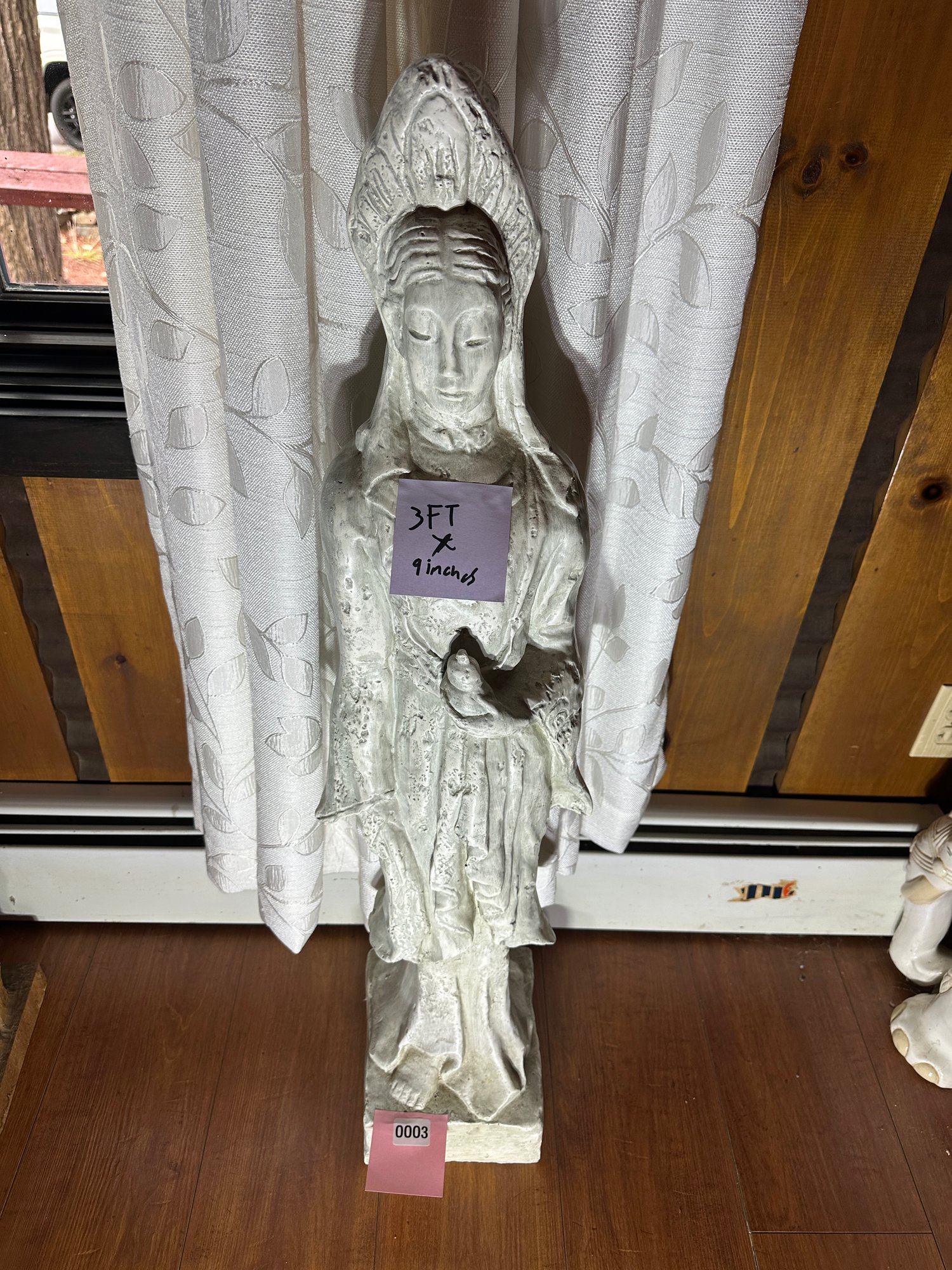 003 - Asian Sculpture - 3-foot-tall Sculpture Of A Deity Figure #21931 ...