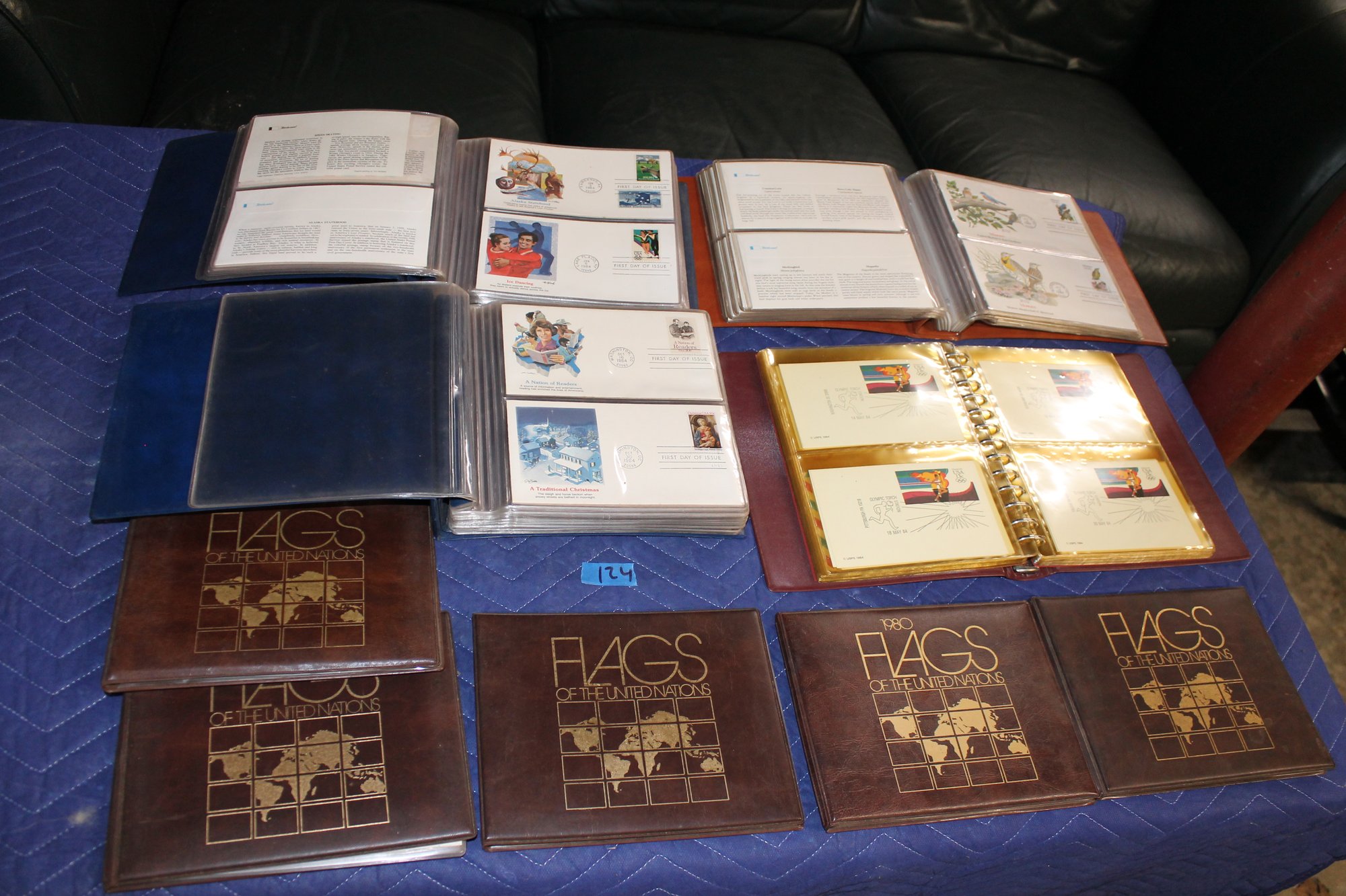 124 ~ First Day Issue Stamp Albums And Other Stamps #22594 ...