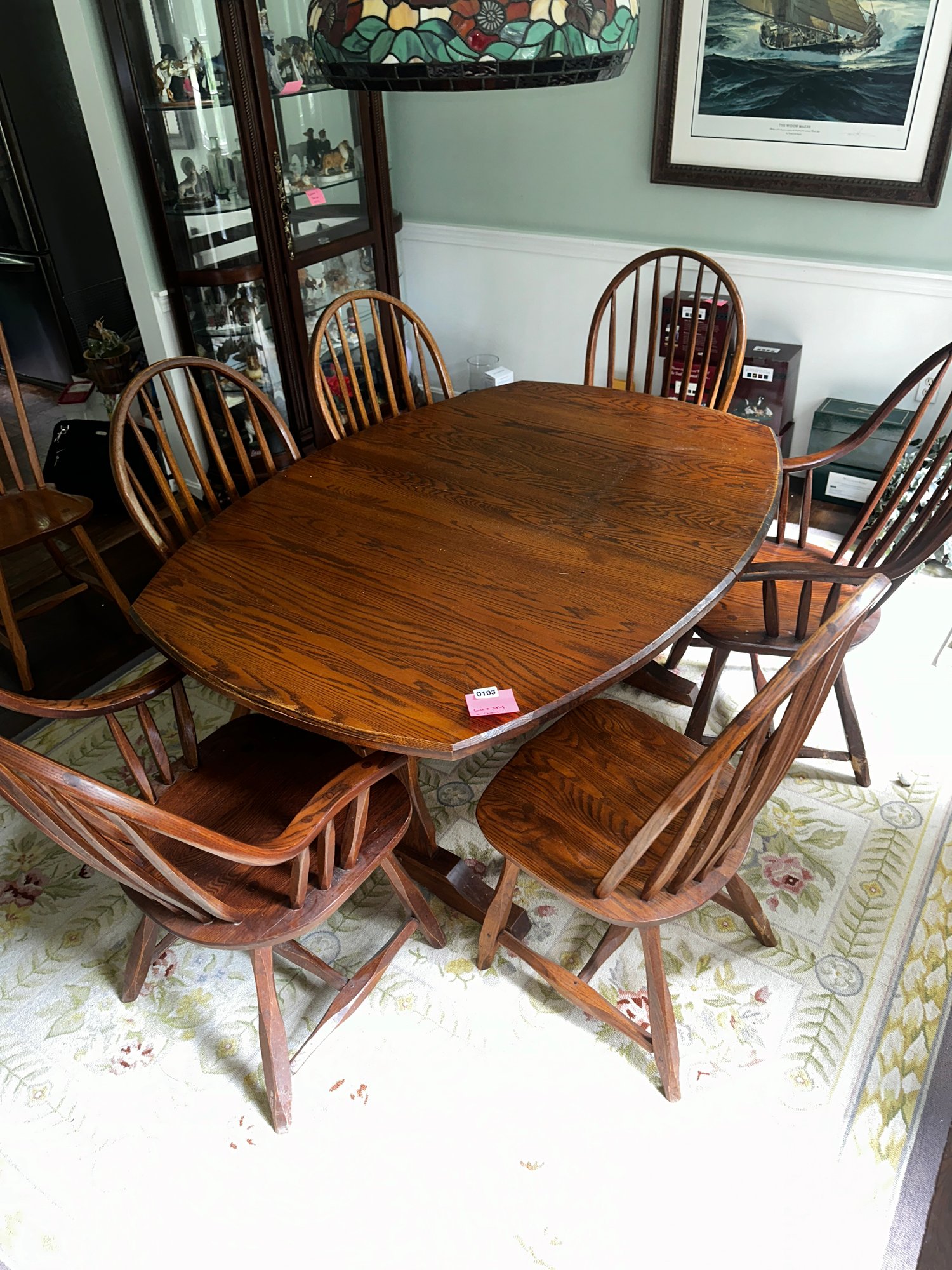 103 - TABLE WITH 6 CHAIRS #20709 | Auctionninja.com