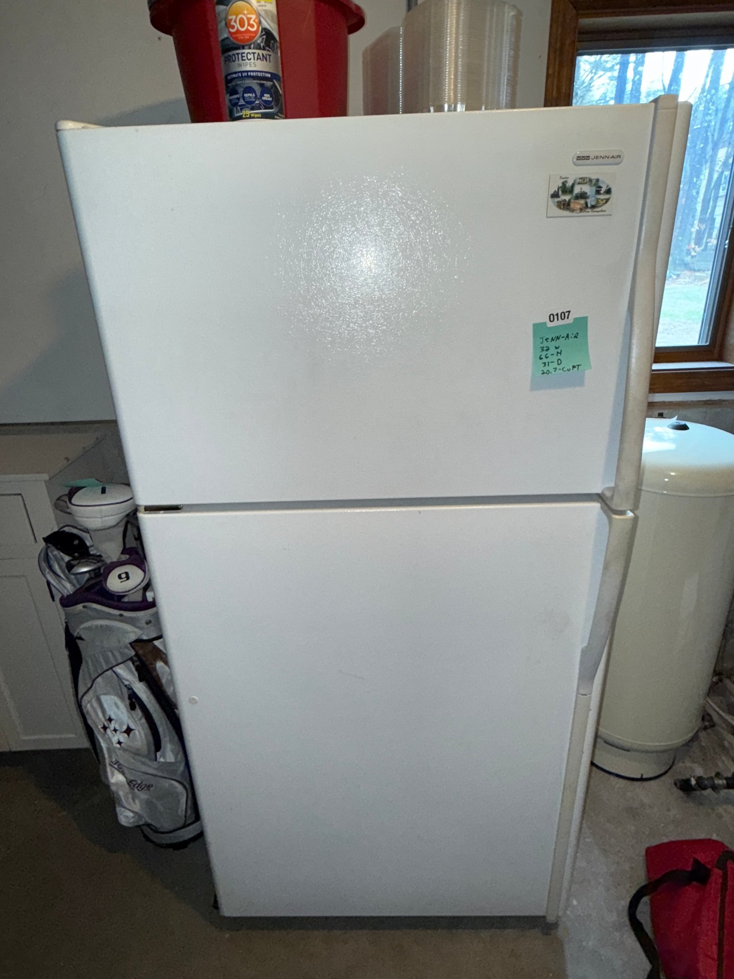 107 - JENN-AIR REFRIGERATOR #25793 | Auctionninja.com