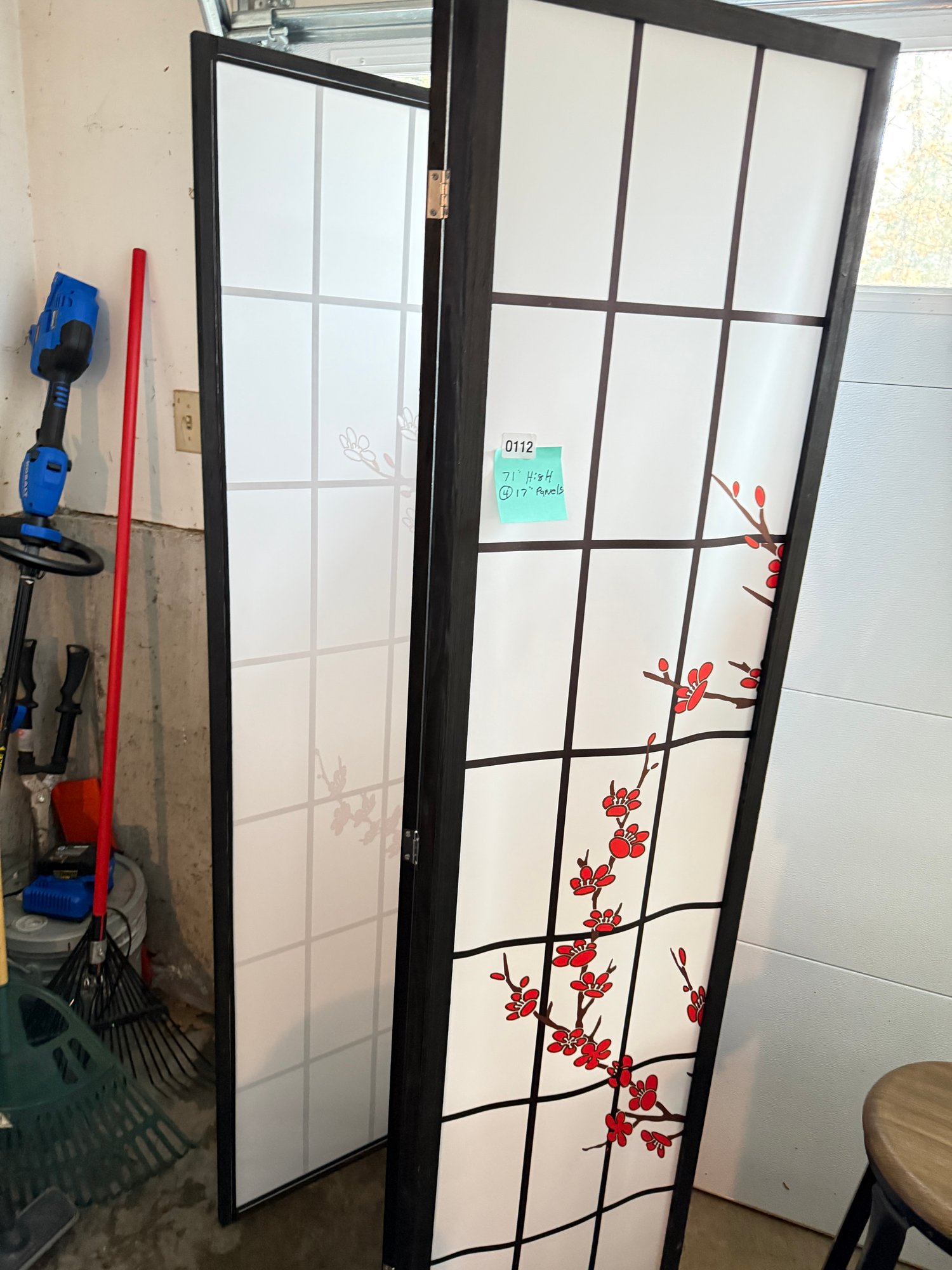 112 - BLACK JAPANESE ROOM DIVIDER #25808 | Auctionninja.com