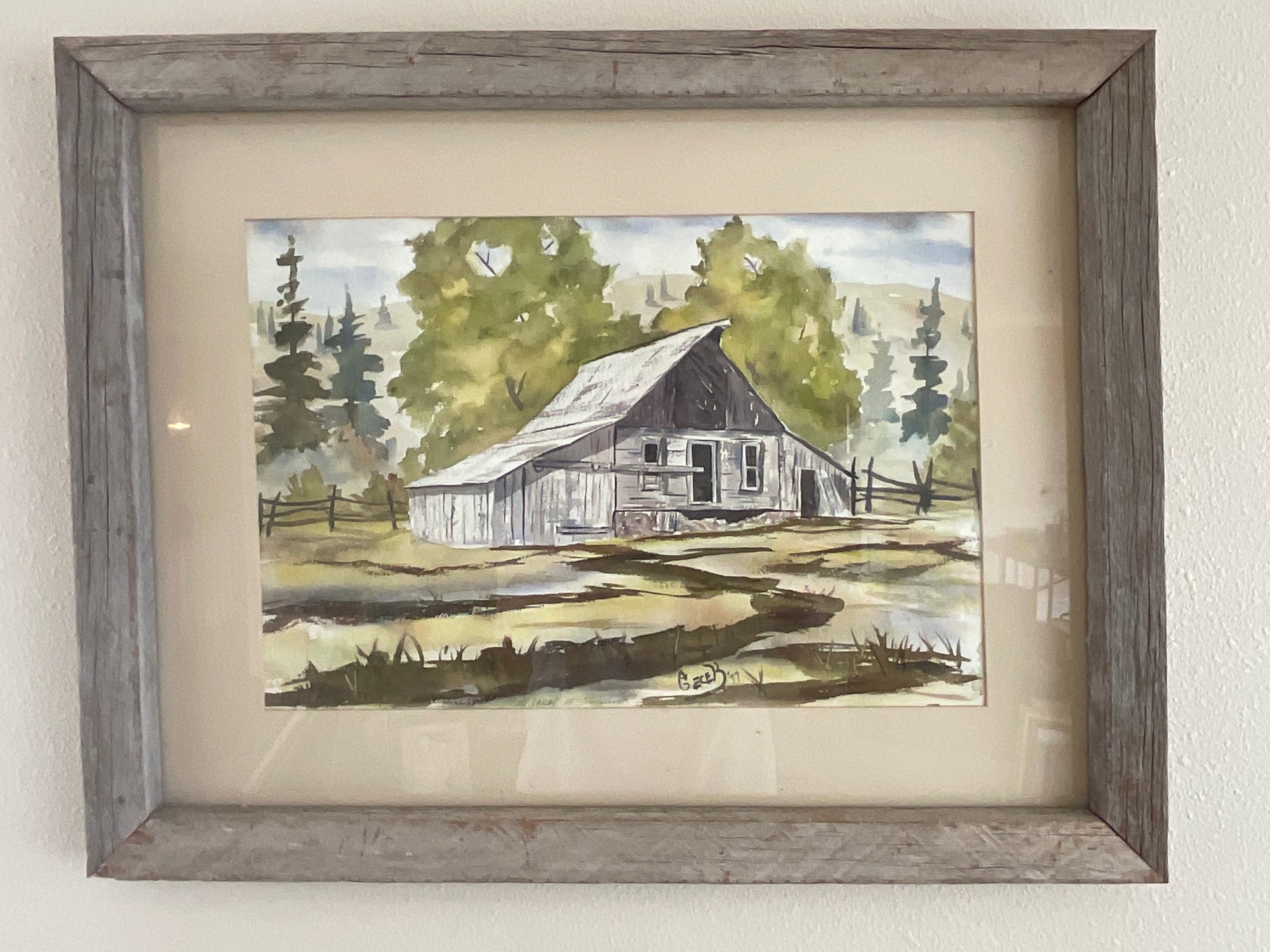 Watercolor By Ed Giecek - "My Friend At Squilchuck" - 1977 #4645 ...