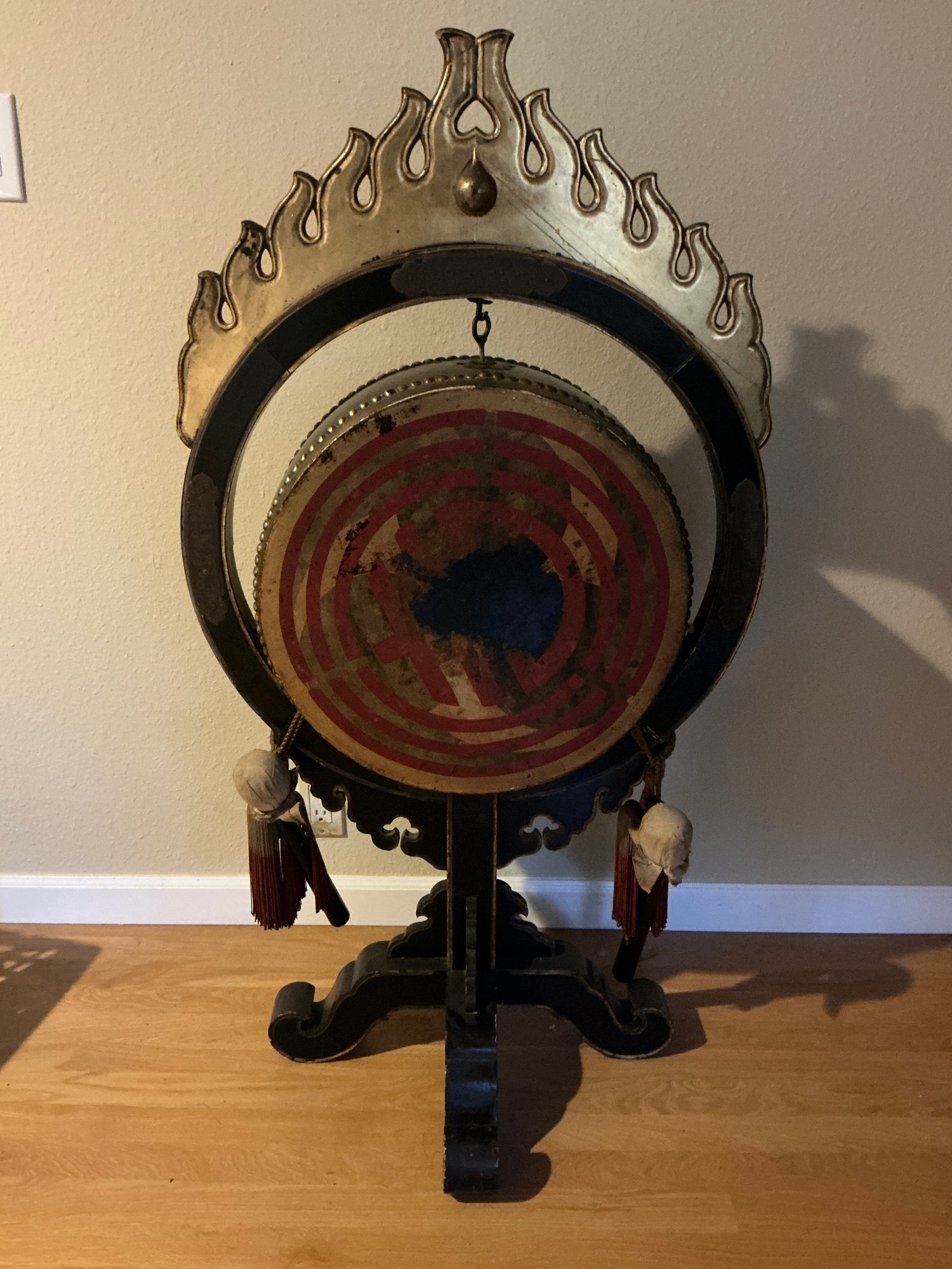 Japanese "Tsuridaiko" Drum - Early 20th C. #8520 | Auctionninja.com